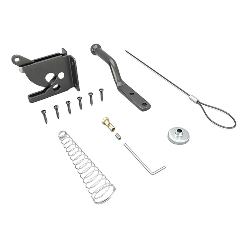 Защитный Замок для Ворот из Углеродистой Стали с Прилагаемой Веревкой, Защищенной от коррозии, Небольшого Размера, Улучшающий Конструкцию Ворот, Навесов, Ящиков для Инструментов