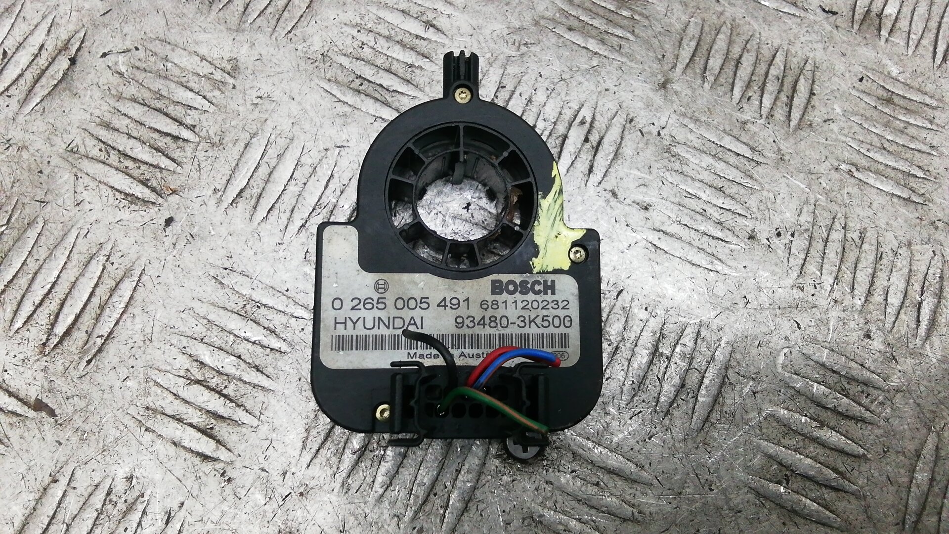 Датчик угла поворота руля KIA SORENTO 1, Номер 934863K500