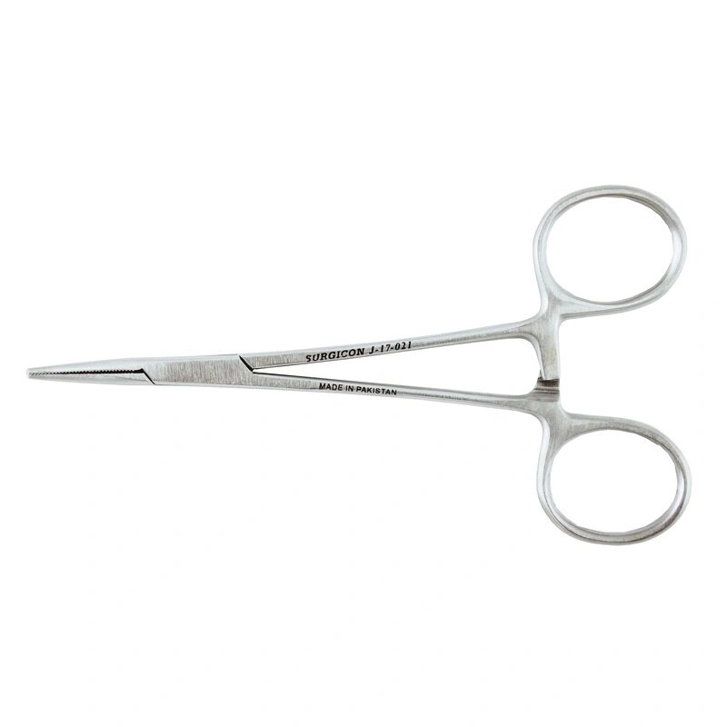 Зажим к/о Москит, прямой, для новорожденных, 125 мм, J-17-021