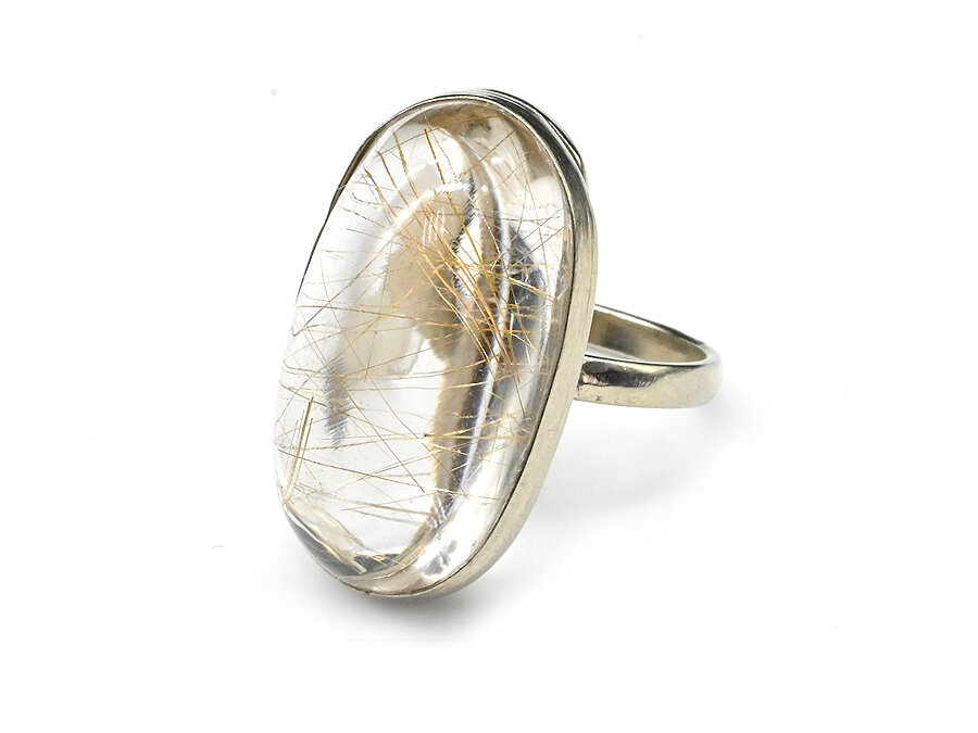 Кольцо, кварц, кварцит