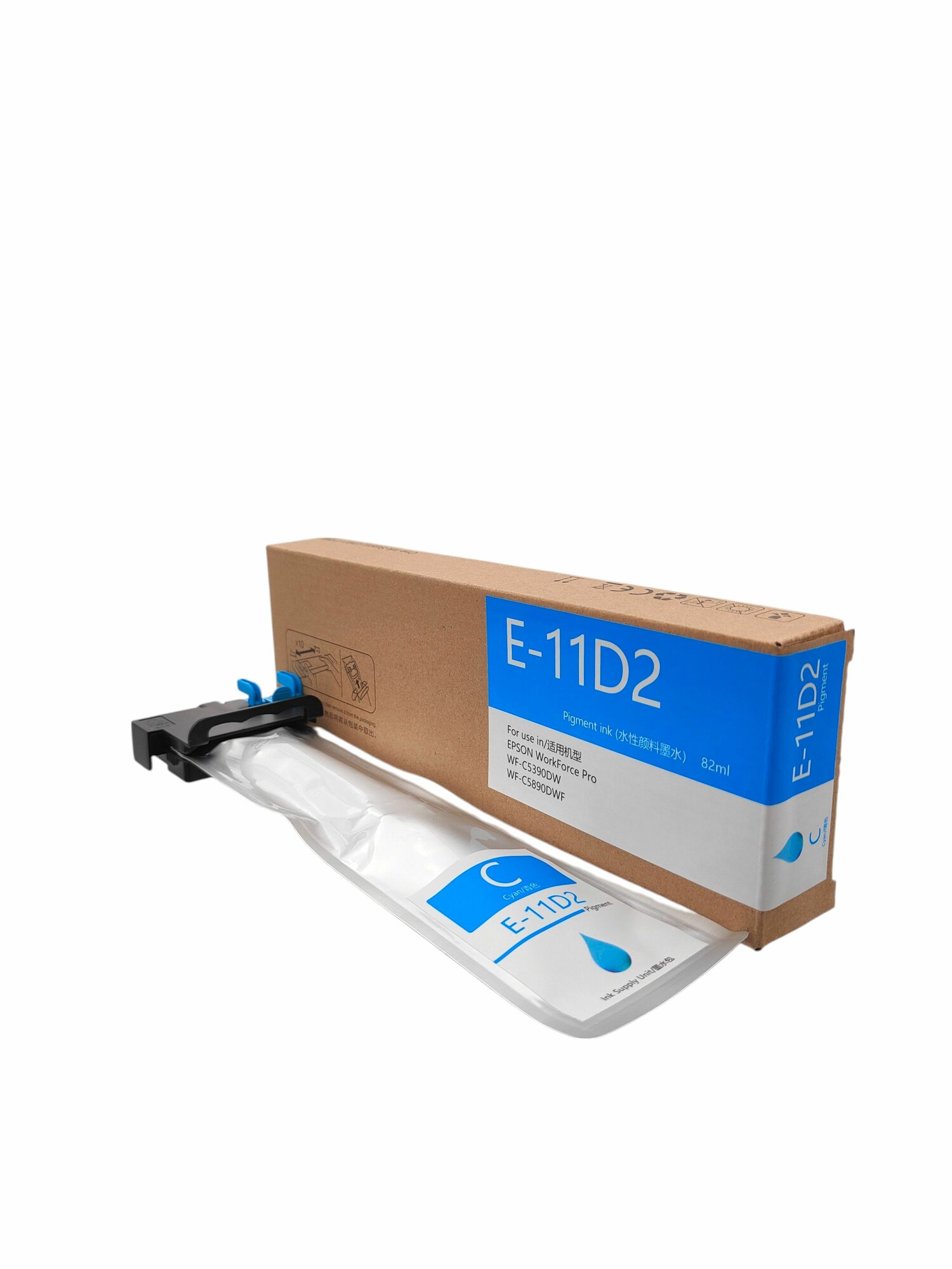 Совместимый картридж DCTec для EPSON WorkForce Pro WF-C5390DW Cyan (голубой) 82 мл