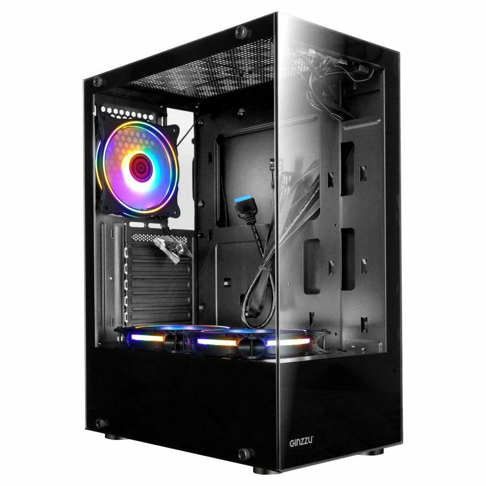 Ginzzu корпус CL305 FAN 3 12LC4 FRGB