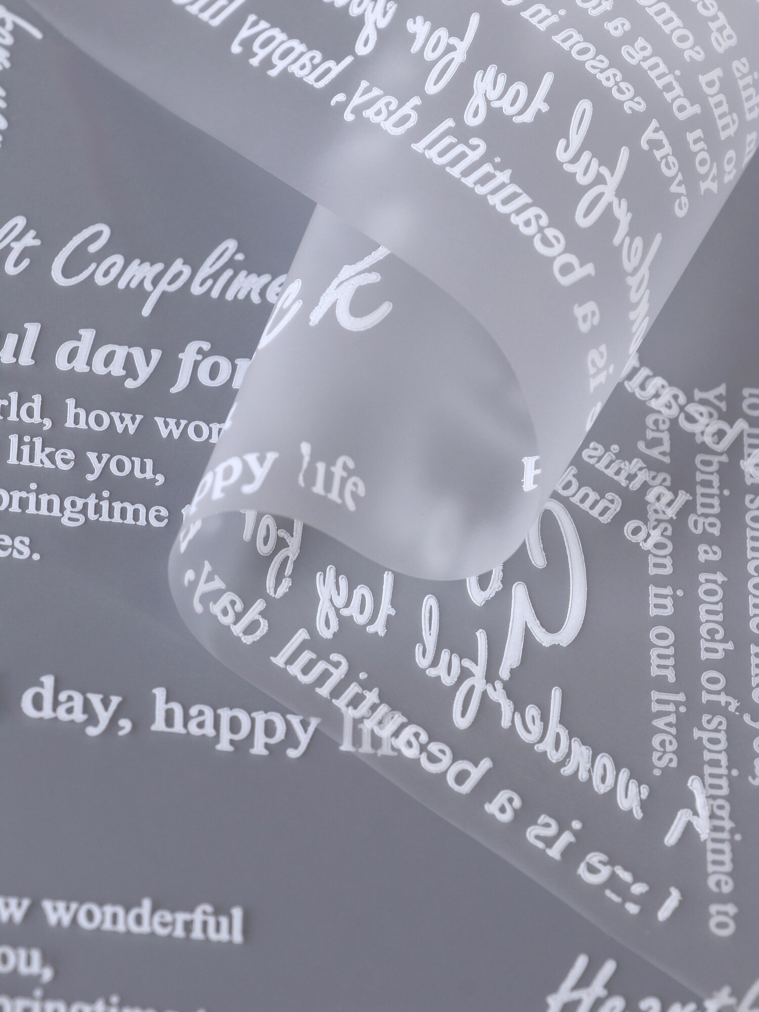 Пленка упаковочная для цветов, матовая,«Комплимент» белый, 0.6×10 м