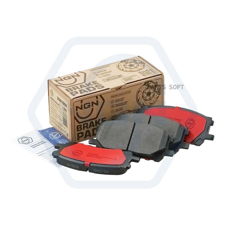 NGN 3501992 Колодки тормозные керамические передние LEXUS RX300/330/350 03> TOYOTA Harrier 03> ()
