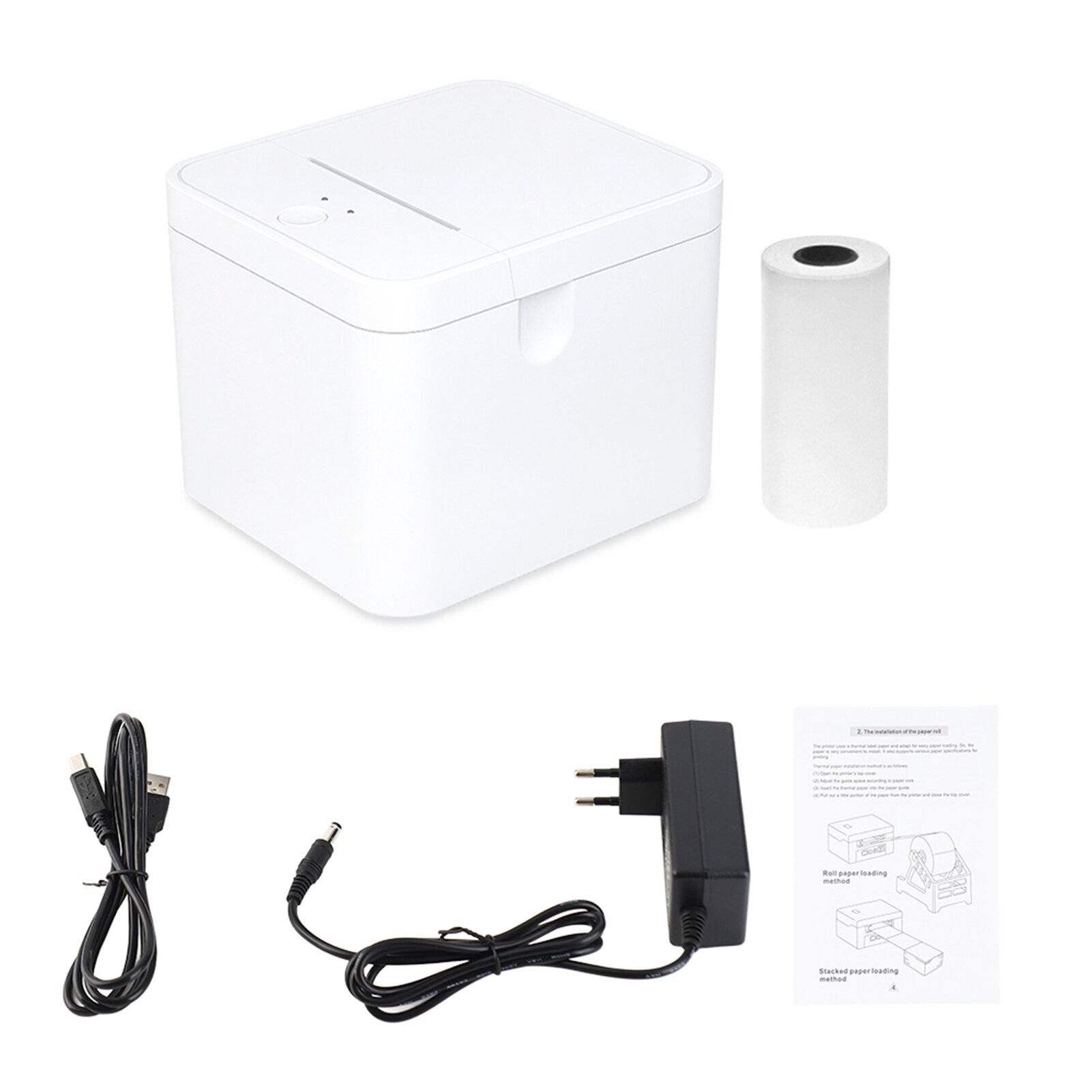 Чековый принтер Компактный портативный USB BT высокоскоростная печать 58 мм термопринтер чеков для судоходного бизнеса ресторана кухни