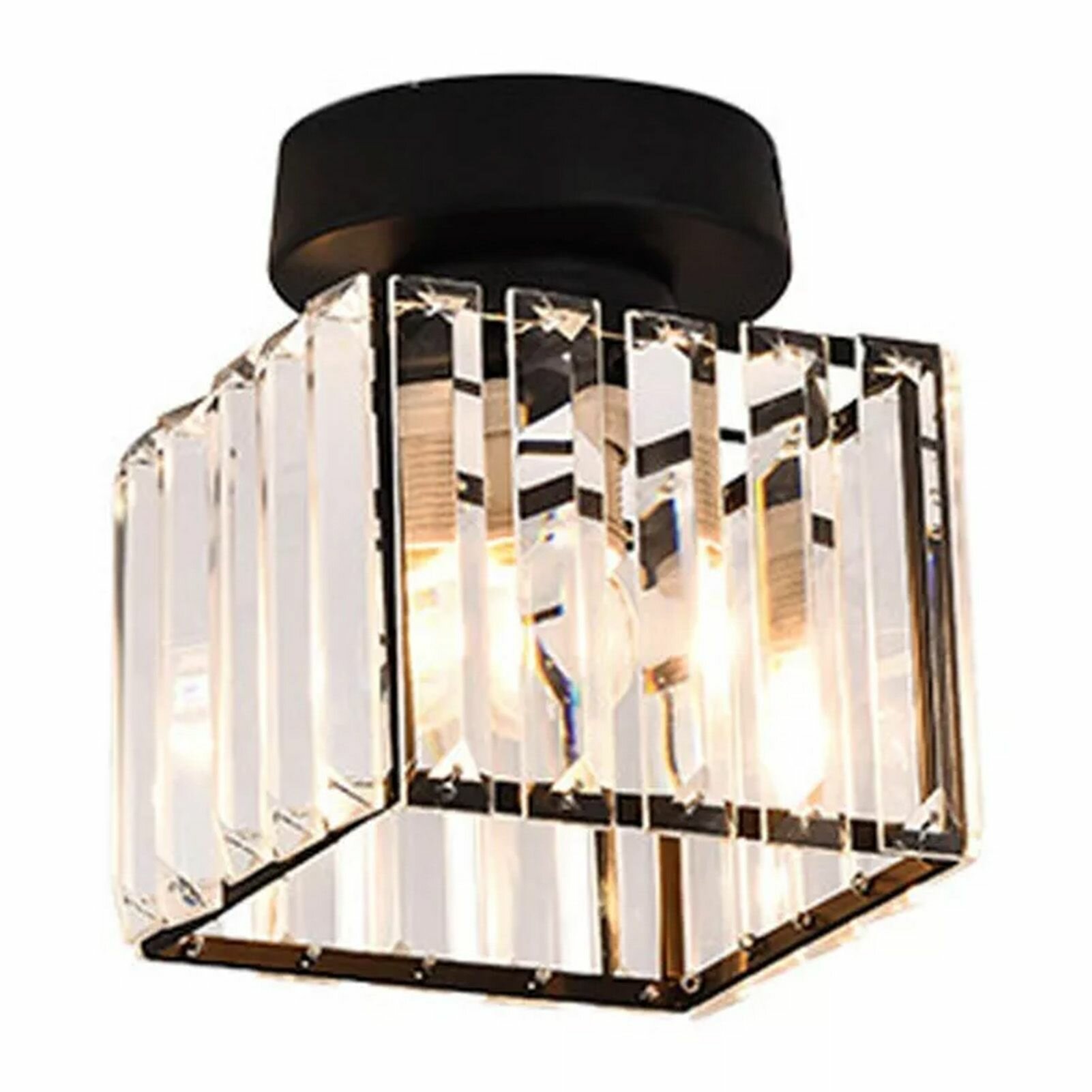 Потолочный светильник, абажур, крышка лампы, простой элегантный стиль, украшение дома для комнаты, квадратный без лампы