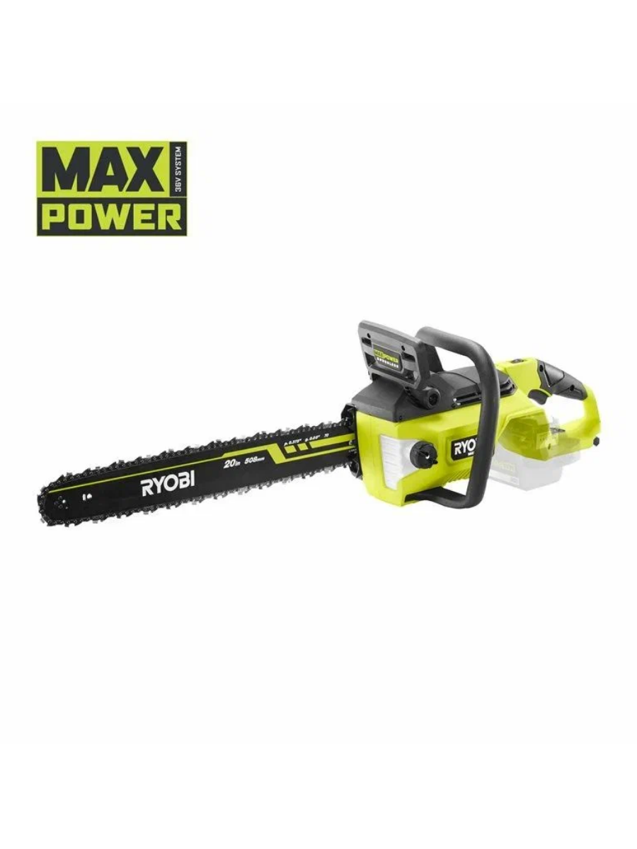 Пила цепная Ryobi RY36CSX50A-0, бесщеточная, максимальная мощность, 35 см