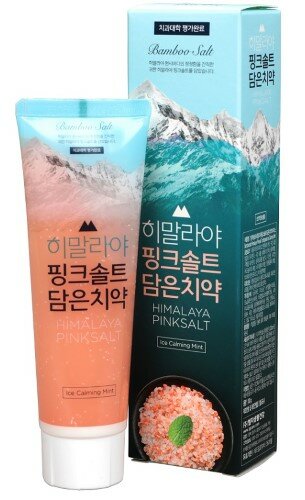 Perioe зубная паста с розовой гималайской солью himalaya pink salt ice calming mint 100 гр