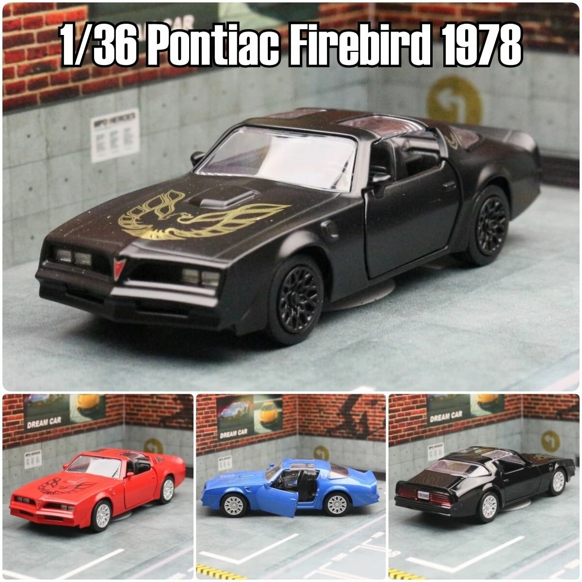 RMZ CITY 1:36 Коллекционная металлическая машина Pontiac Firebird 1978