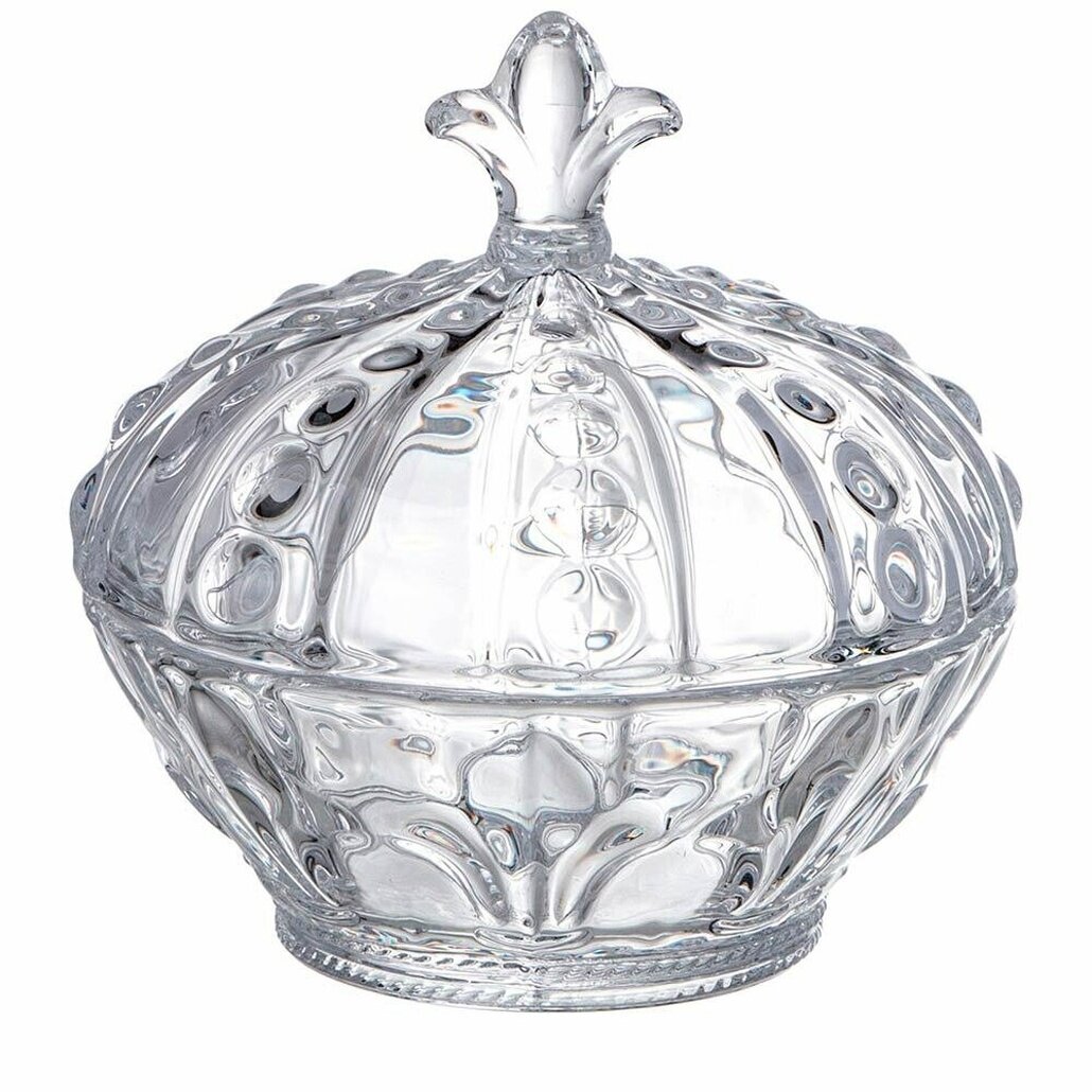 Икорница стеклянная 11x11,5 см «Muza» – прозрачный дизайн, стильный сервировочный аксессуар