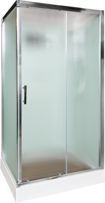 Душевая кабина DTO D119S 110х90, с электрикой, профиль хром, стекло матовое