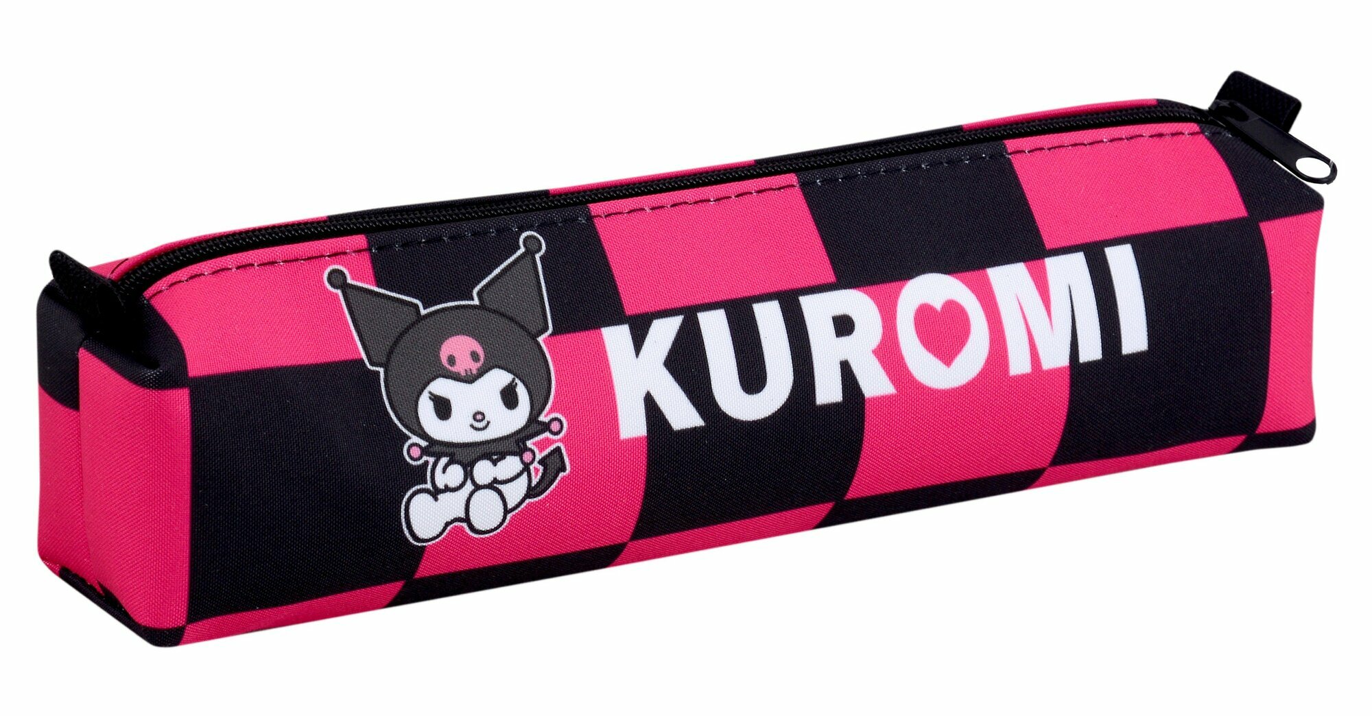 Пенал-косметичка объемный "Kuromi" клетка, полиэстер