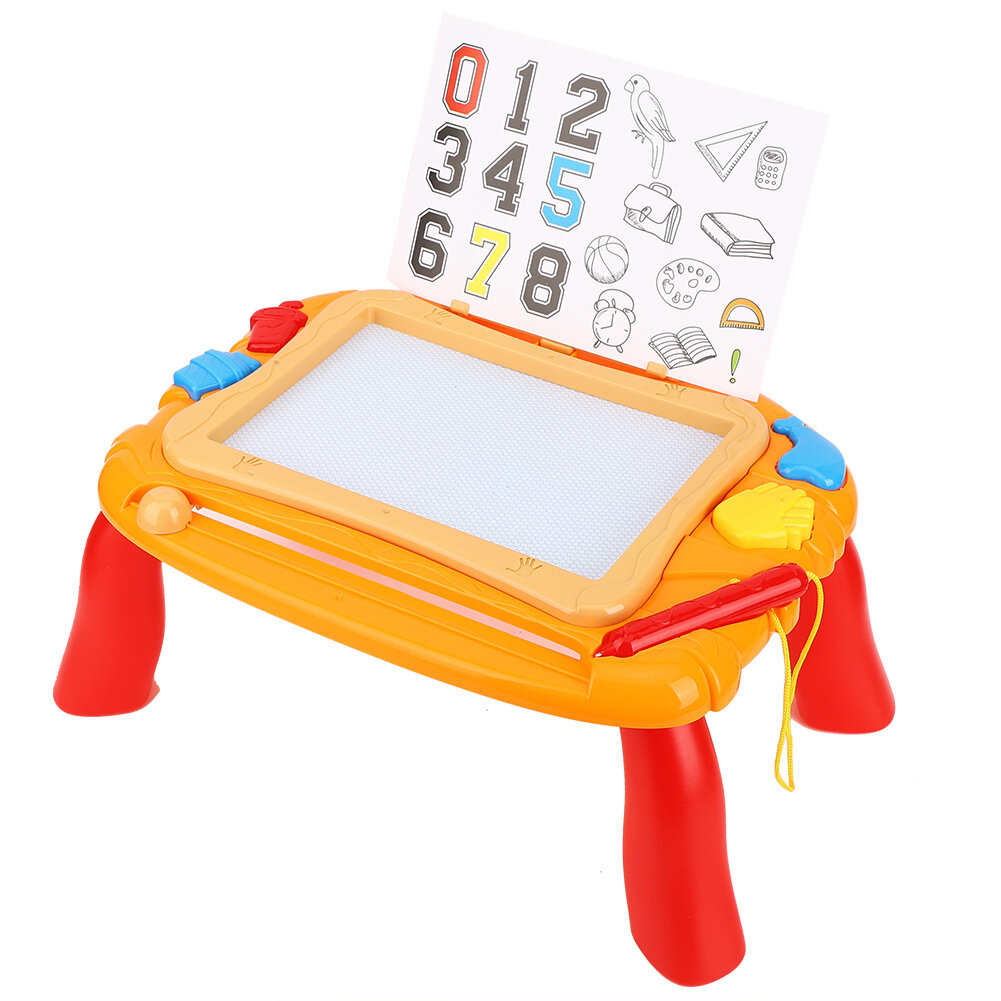 Доска для рисования игрушка DIY для написания и рисования, детский художественный подарок Оранжевый