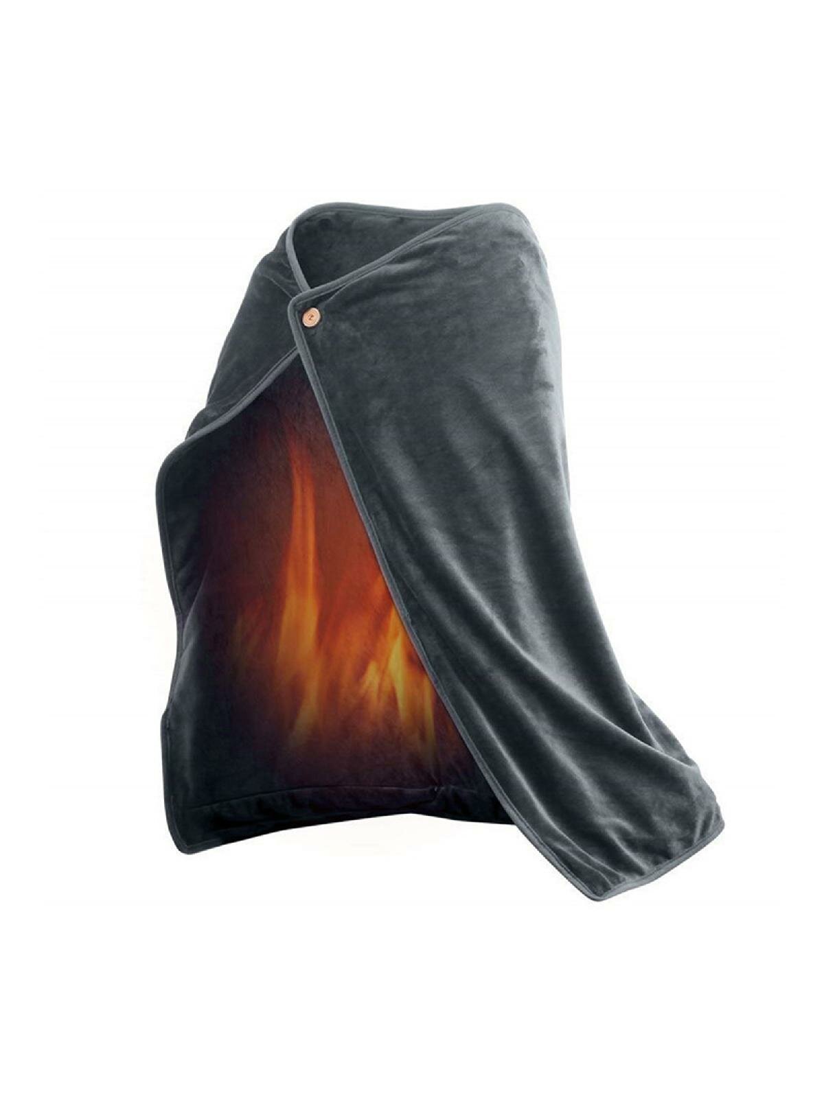 Электрогрелка, Нагревательное одеяло USB heating shawl-серый
