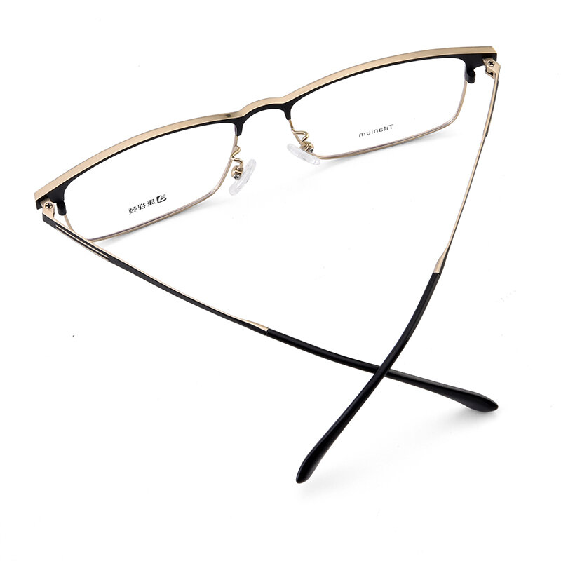 Cornstone Titanium Browline Eyeglass Frames Men's 56 — фото 1