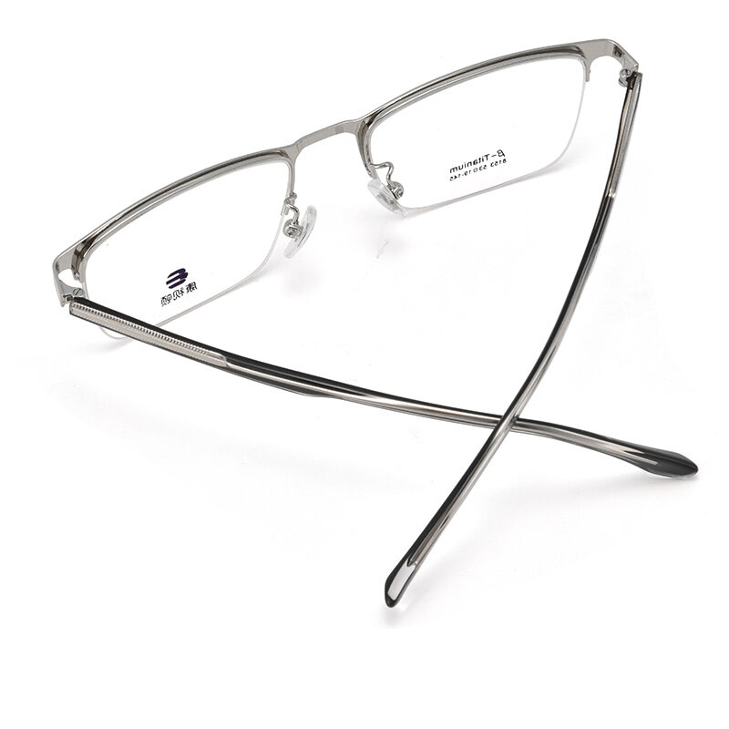 Cornstone Titanium Browline Eyeglass Frames Men's 53 — фото 1