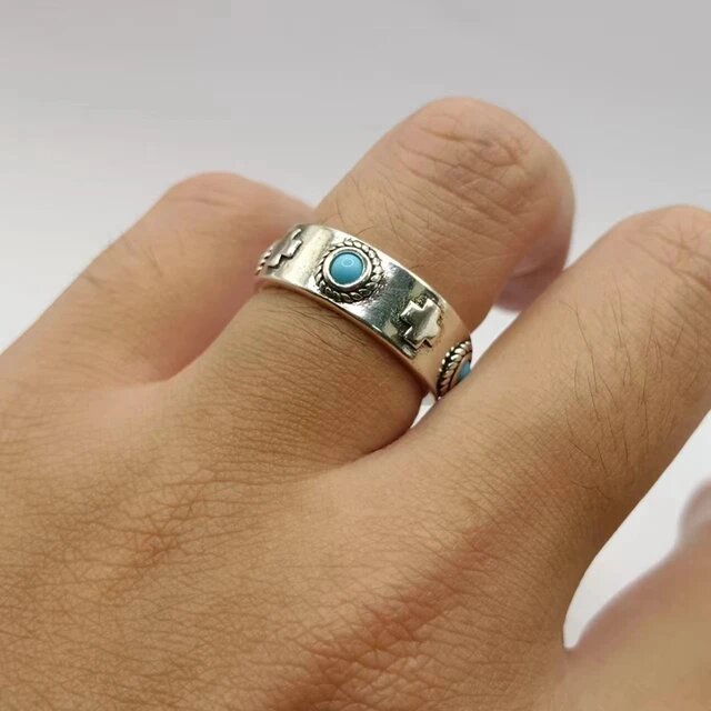 Винтажное кольцо с крестом Софи для мужчин и женщин, красно синие металлические кольца на палец с наполнителем из бисера для любителей фанатов, ювелирные изделия для косплея, аксессуары