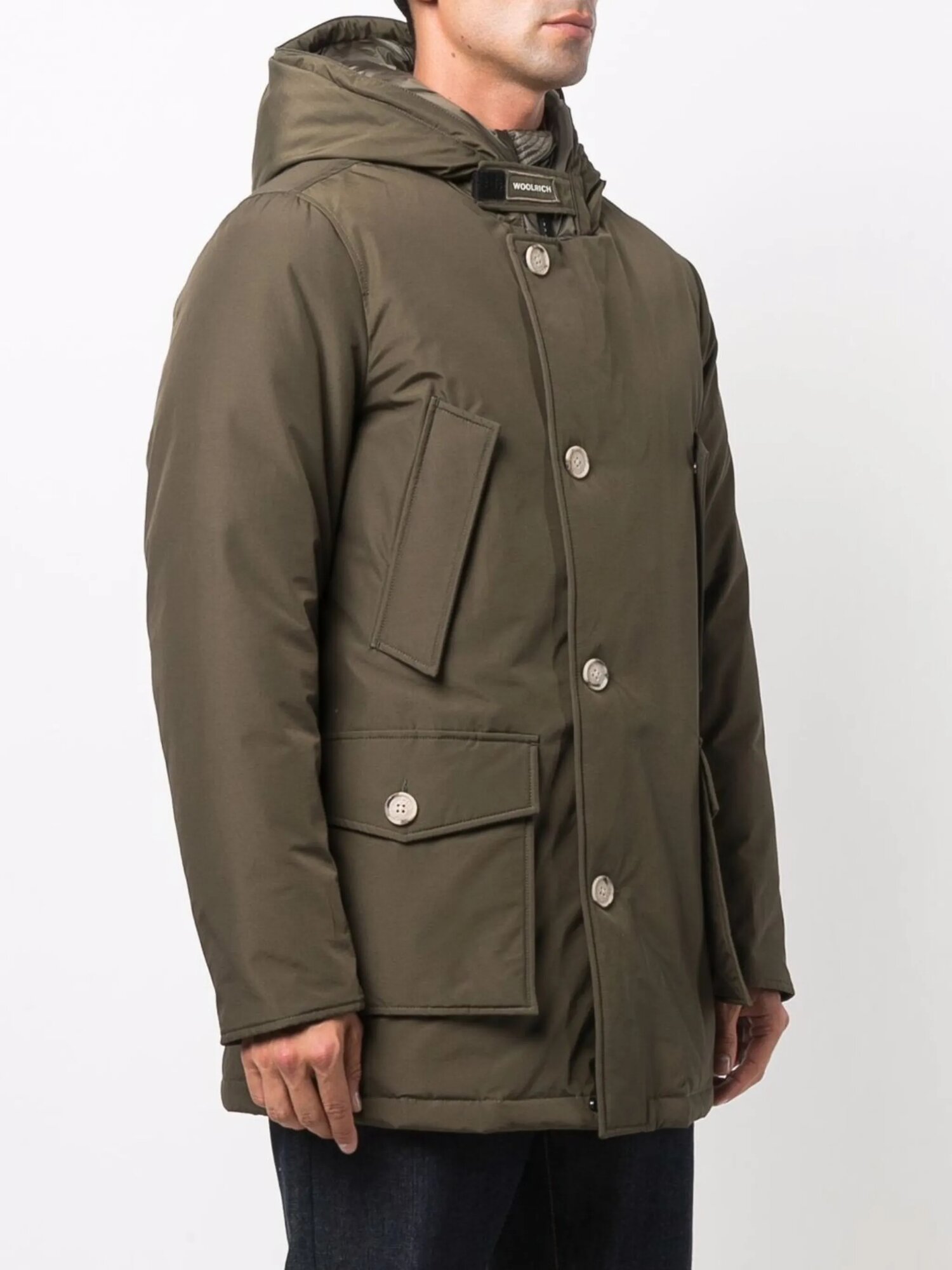 Парка Woolrich, размер XL, зеленый — фото 1