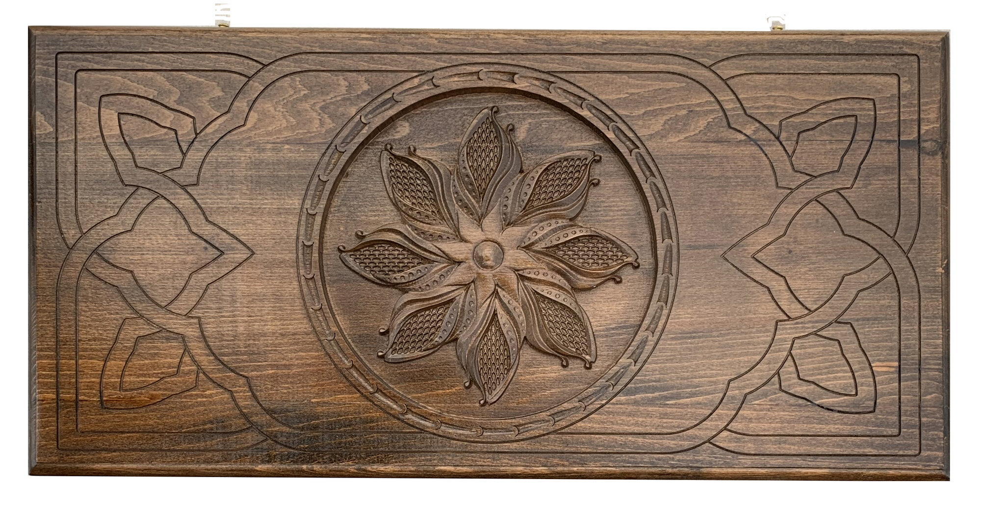 Нарды резные Солнечный цветок, Mkhitaryan подарочные большие деревянные из бука резаные / 60х60 / армянские