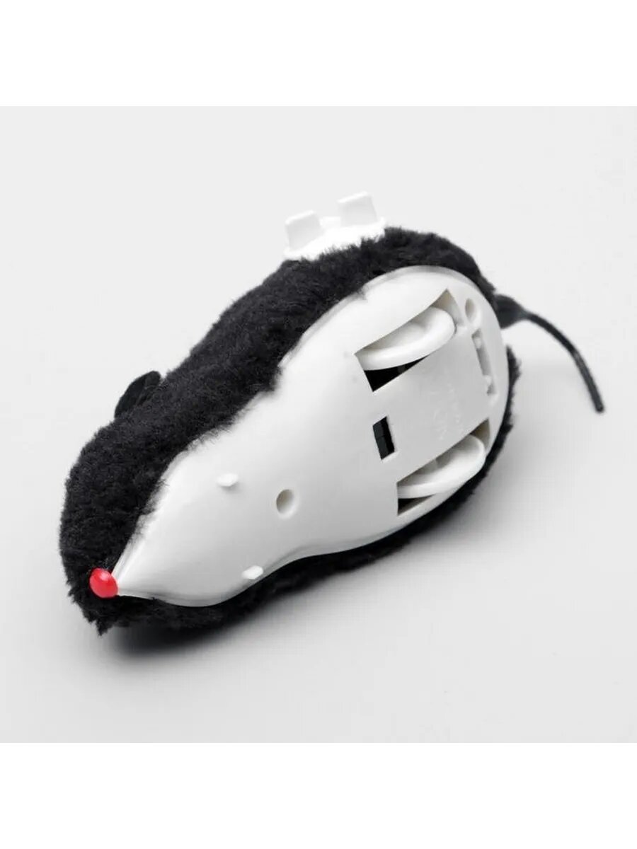 Заводная меховая мышь для активных питомцев