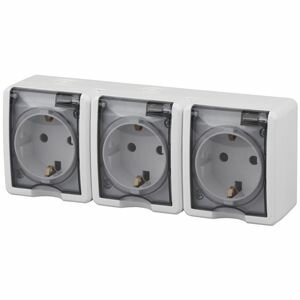 Розетка 3-ая с/з IP54 16АХ-250В, ОУ белый ЭРА Эксперт 11-2405-01