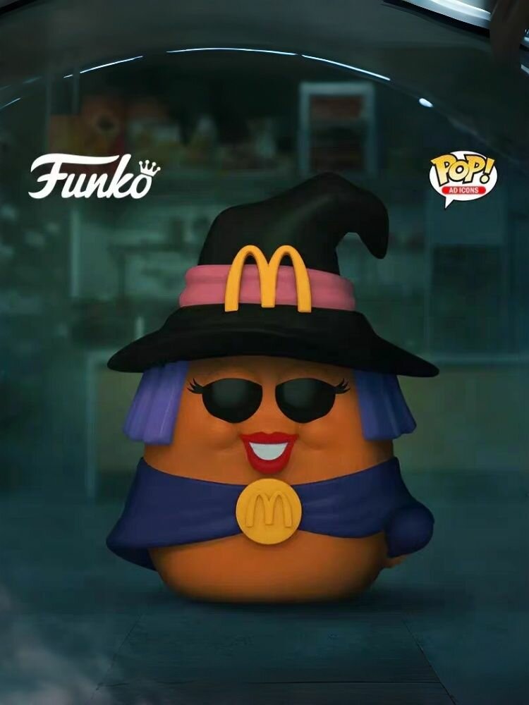 Pop Рекламные Иконы МакДональдс #209, МакНаггетсы, Ведьма, пластик, черно-матовый