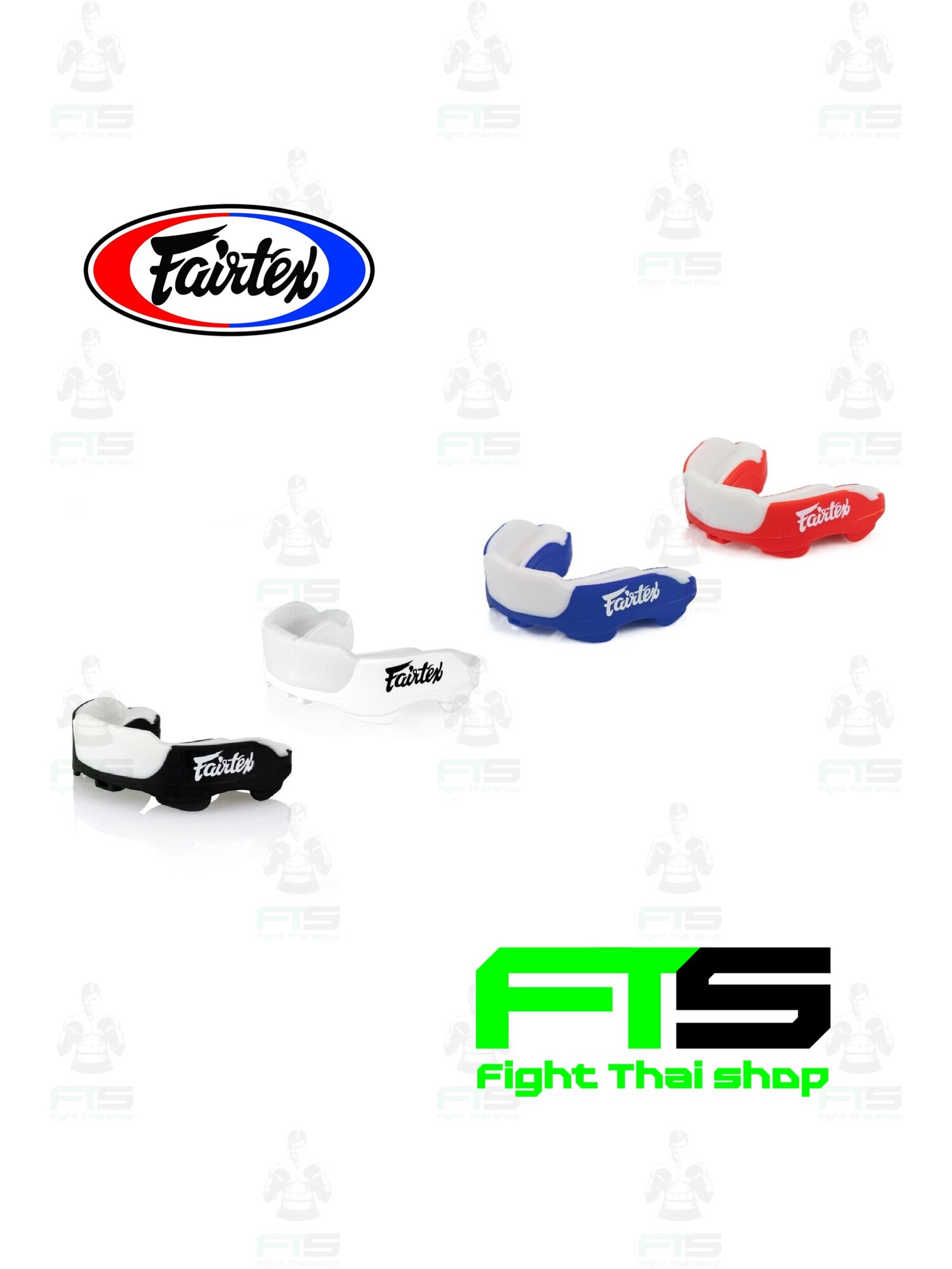 Капа для бокса Fairtex черная одночелюстная MG3, футляр для хранения в комплекте