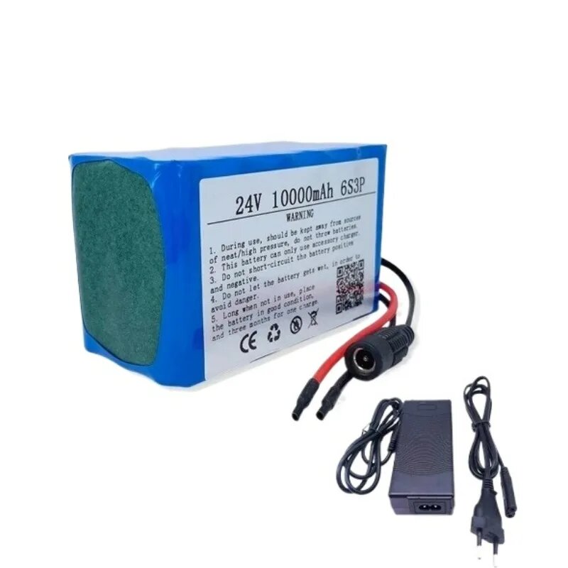 Литий-ионный аккумулятор 24В 10Ач 6S3P для электровелосипеда 1Battery-EU Charger