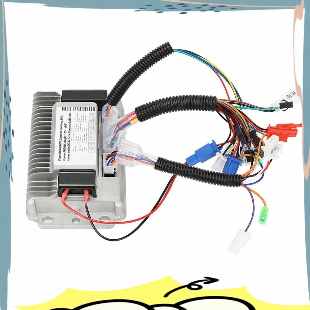 Универсальный бесщеточный контроллер 48V-60V, прочный и эффективный для электровелосипедов