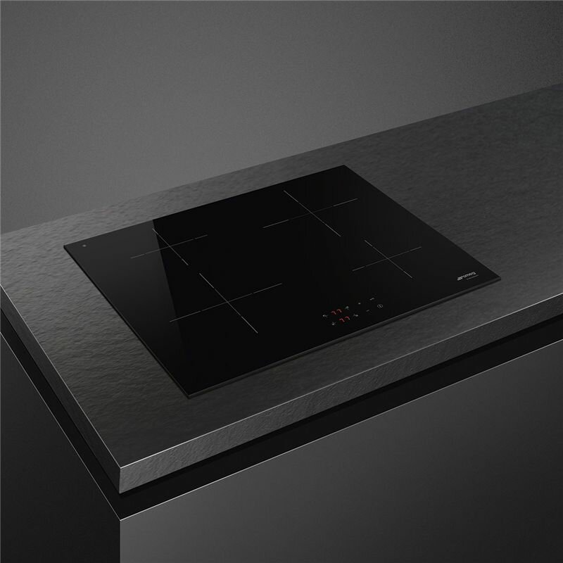 Варочная панель индукционная Smeg SI2641D черный, стеклокерамика