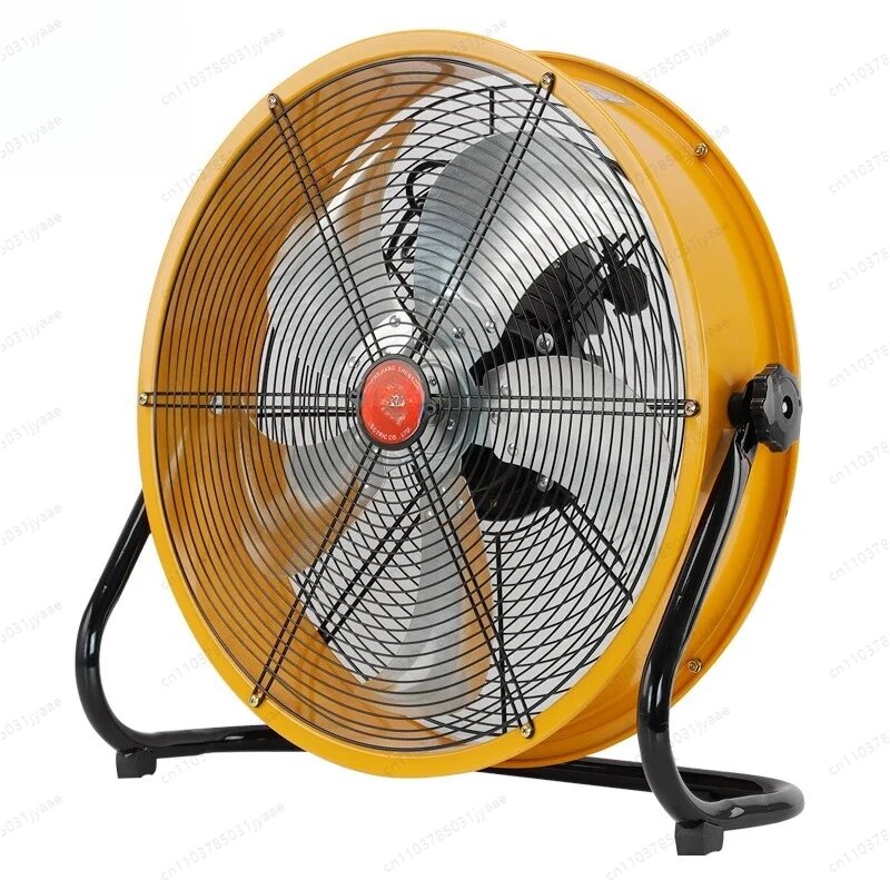 Вентилятор Промышленный сверхмощный напольный вентилятор на пьедестале Барабанный вентилятор 12/14/16/20/16/24 дюймов QMF Высокомощный мощный охлаждающий вентилятор с выдувной стойкой