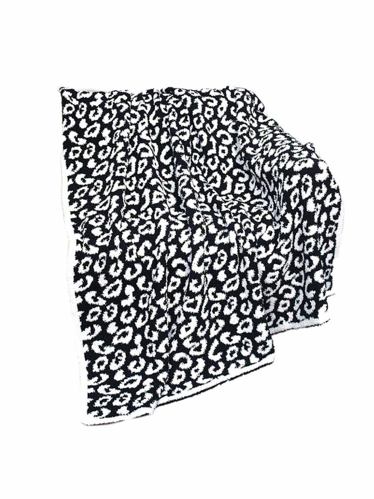 Пледы и покрывала, Офисное одеяло для сна-130 х 152 см-черно-белое