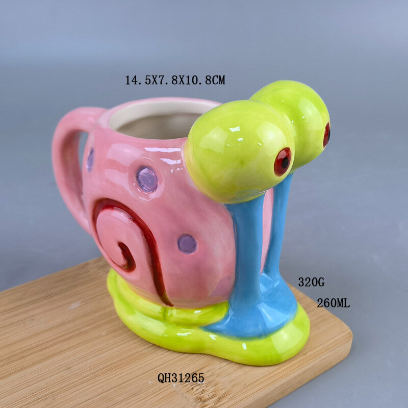 Кружка DB HOMME small snail, керамическая, 400 мл, для использования в микроволновой печи