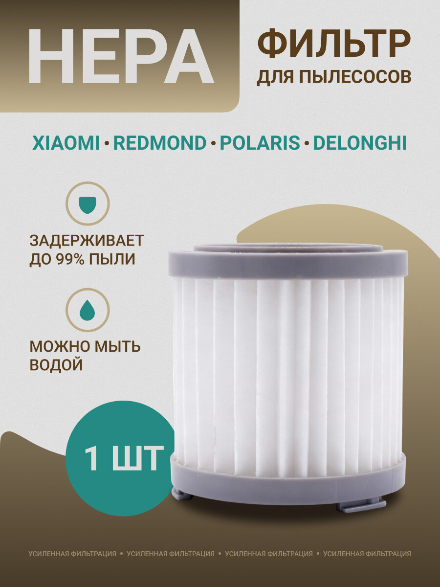 Hepa фильтр Run Energy для пылесосов Xiaomi JIMMY; DeLonghi XLM; REDMOND