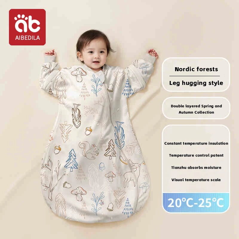 Детский спальный мешок AIBEDILA из хлопка L 80-95cm, spring autumn E