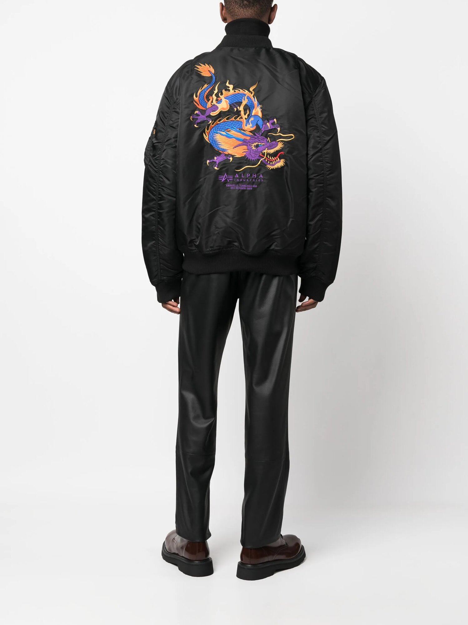 Куртка ALPHA INDUSTRIES Embroidered-design bomber jacket, размер 48 — фото 1