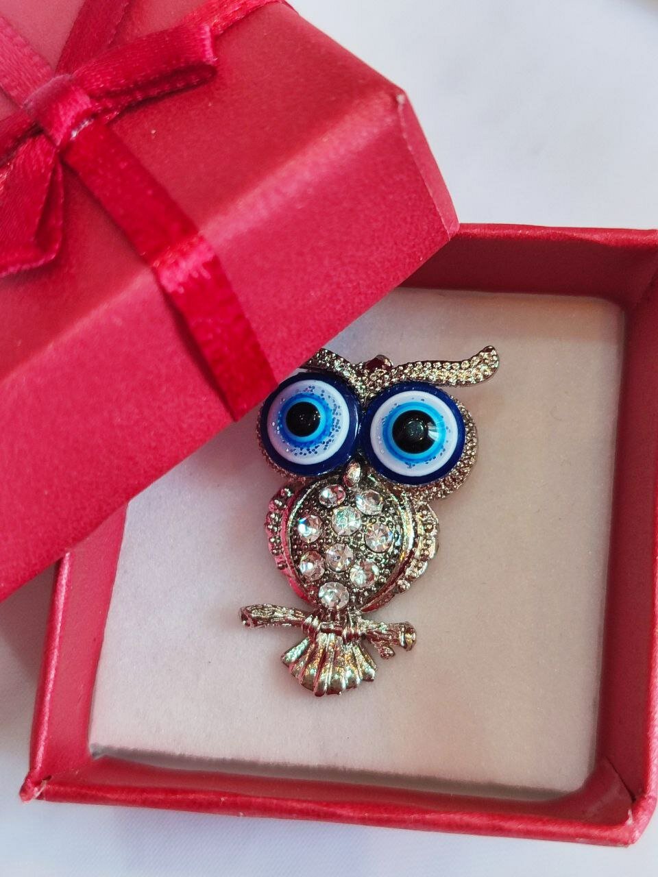 Брошь, стекло, эпоксидная смола