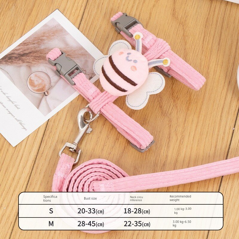 Поводок для маленьких собак: для щенков пород Тедди, бишон, померанский шпиц, пудель; шлейка; поводок-цепь; поводок для