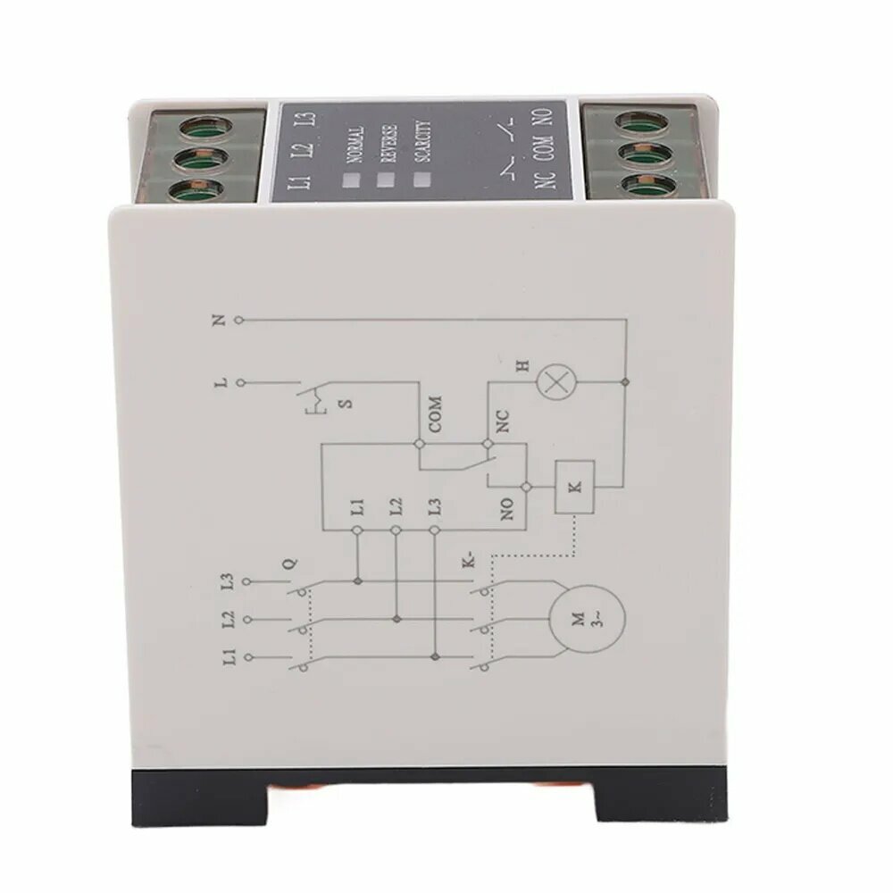 Реле контроля фаз и чередования TG30s 380V 3-фазное реле защиты двигателя и лифта от потери фазы и неправильного чередов