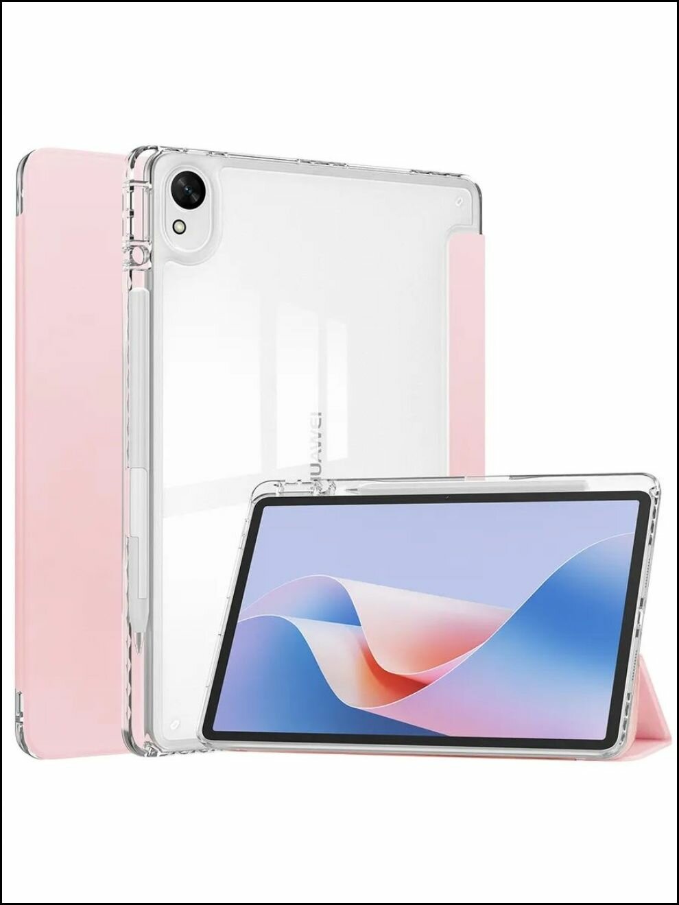 Чехол для планшета Huawei MatePad SE 11 2024 дюймов. Магнитная функция сна, превращается в подставку.