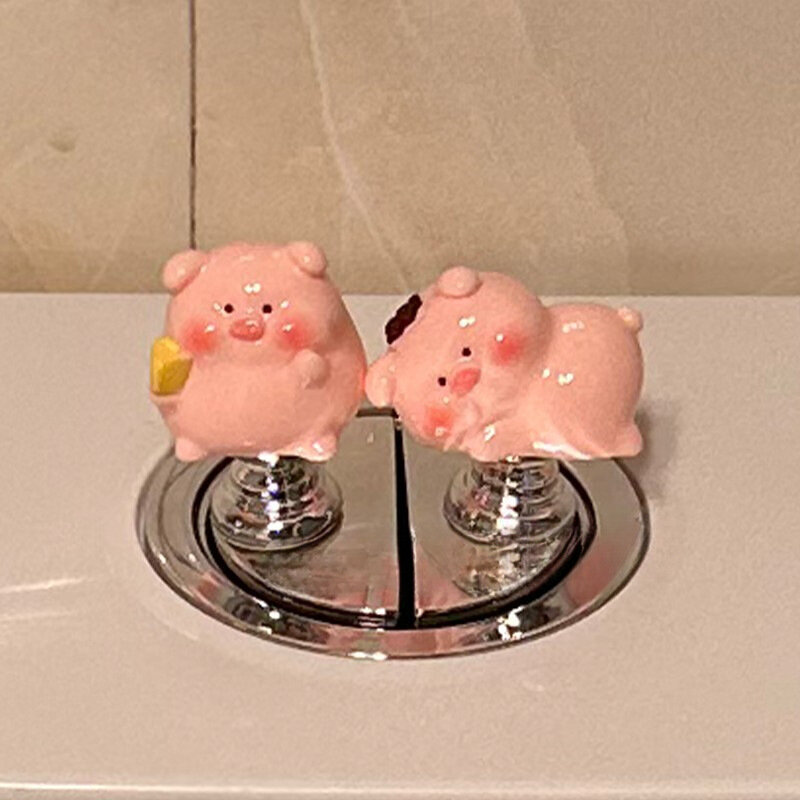 Кнопка для унитаза с милым дизайном в виде кошачьей лапки, длинный маникюрный инструмент, креативное устройство для ванной комнаты