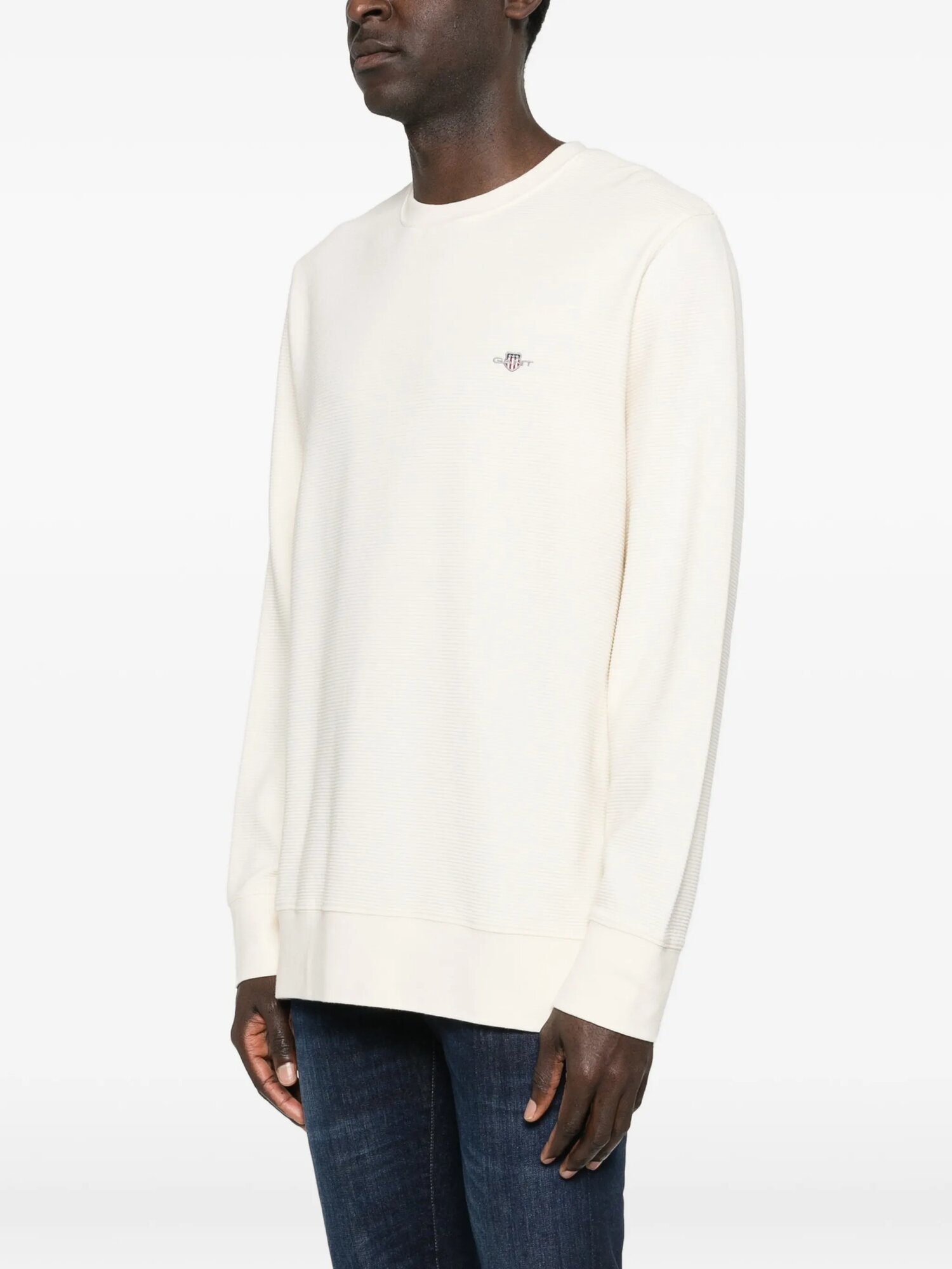 Толстовка GANT Textured logo sweatshirt, размер 52 — фото 1