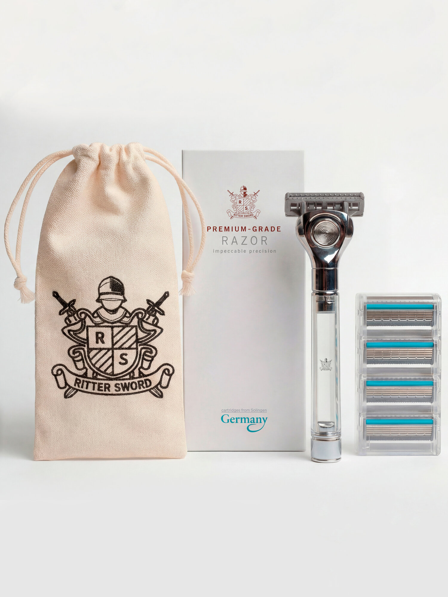 Premium подарочный Бритвенный Набор Станок + 5 кассет