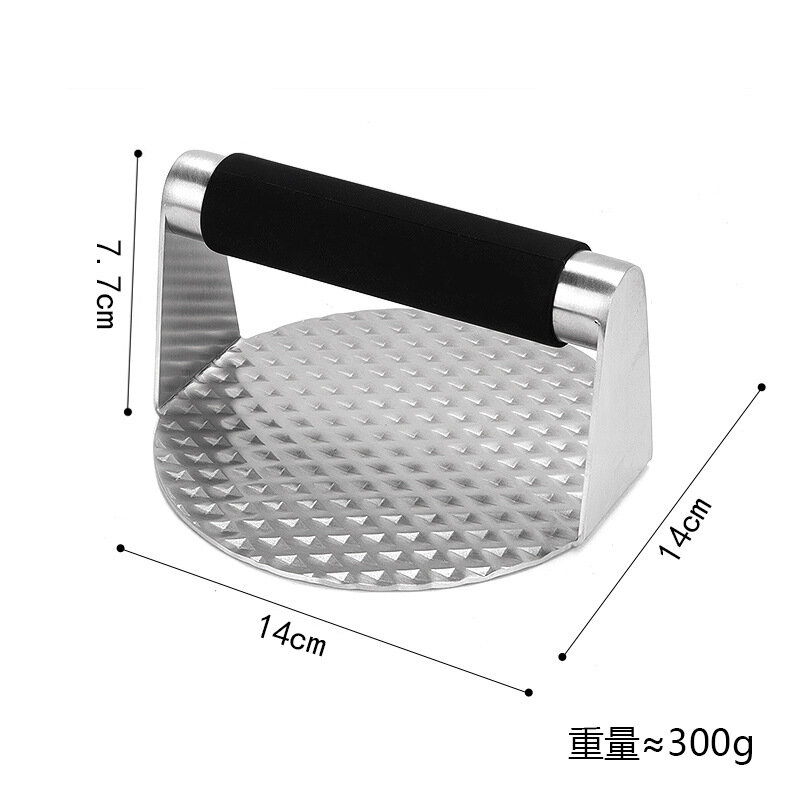 Пресс для мяса из нержавеющей стали, круглый и квадратный, пресс для мясных пирожков, кухонный инструмент, ручной пресс для мяса, пресс для бургеров, весы с узором