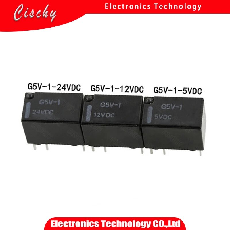 Мини-реле G5V-1 5/12/24VDC, 6 контактов