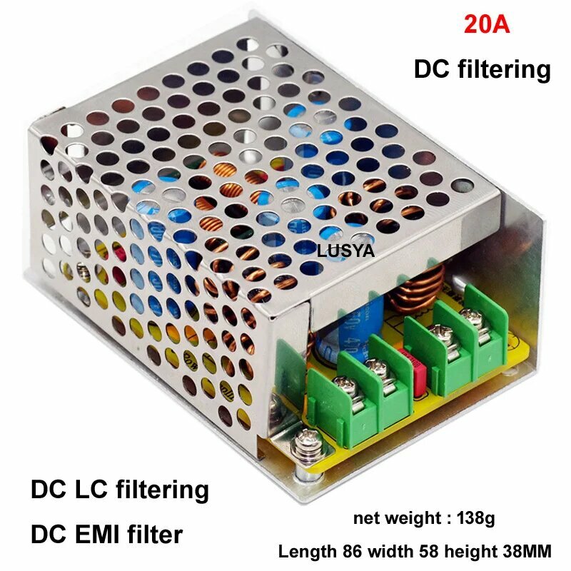 DLHiFi 2A 4A 10A 20A DC LC EMI Фильтр Low Pass EMC Автомобильный HiFi Audio Высокочастотный импульсный источник питания Фильтрация пульсаций