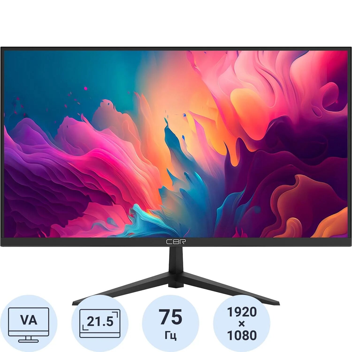 Монитор CBR MF-2203(LCD-MF2203-OPC)21.5/FHD/VA/75Hz/230cd/5ms/HDMI/VGA