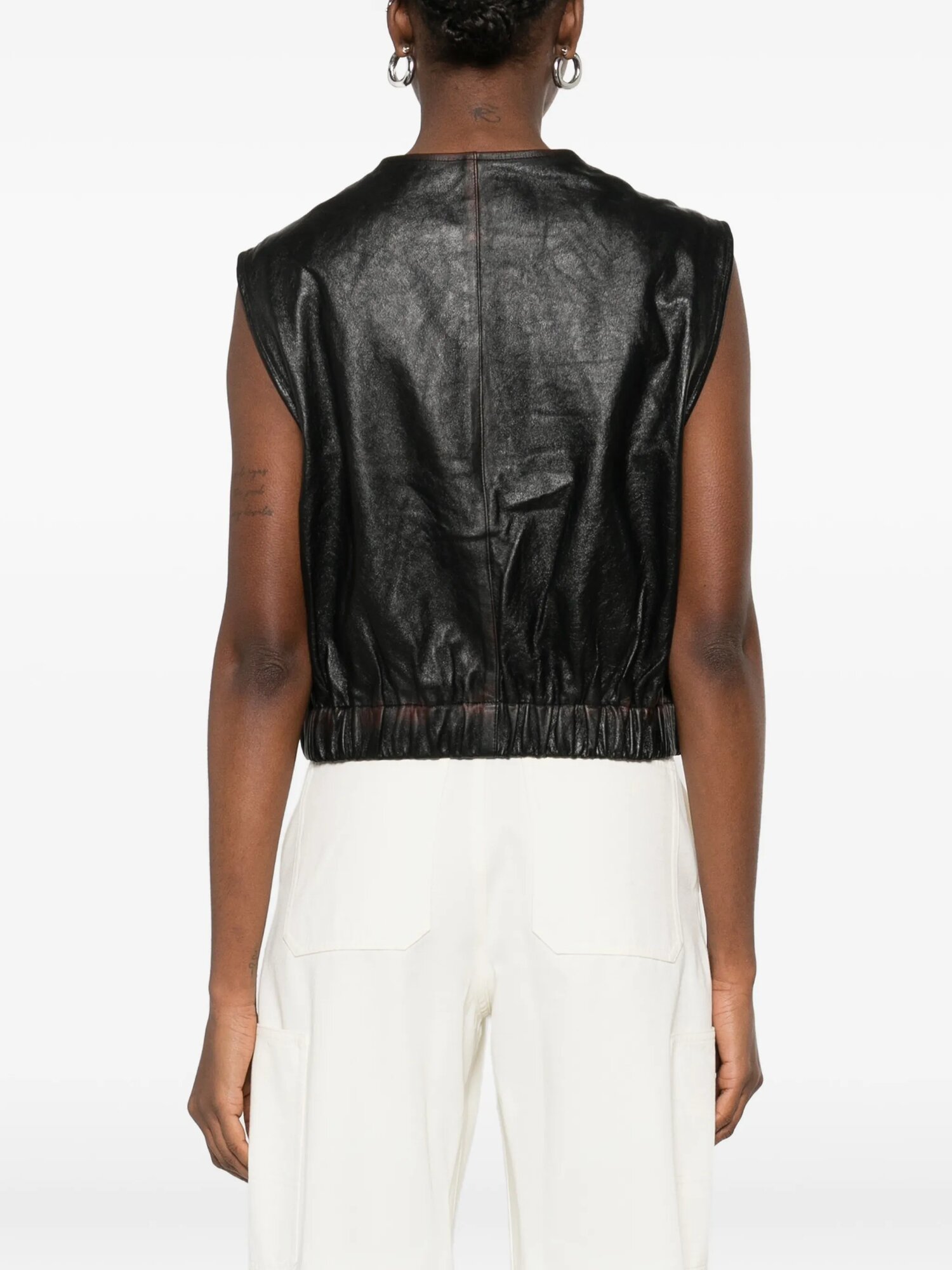 Куртка Giorgio Brato Zip sleeveless jacket, размер 40, черный — фото 1