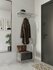 Вешалка настенная KM LOFT, многоярусная, с полочками, цвет белый, металл