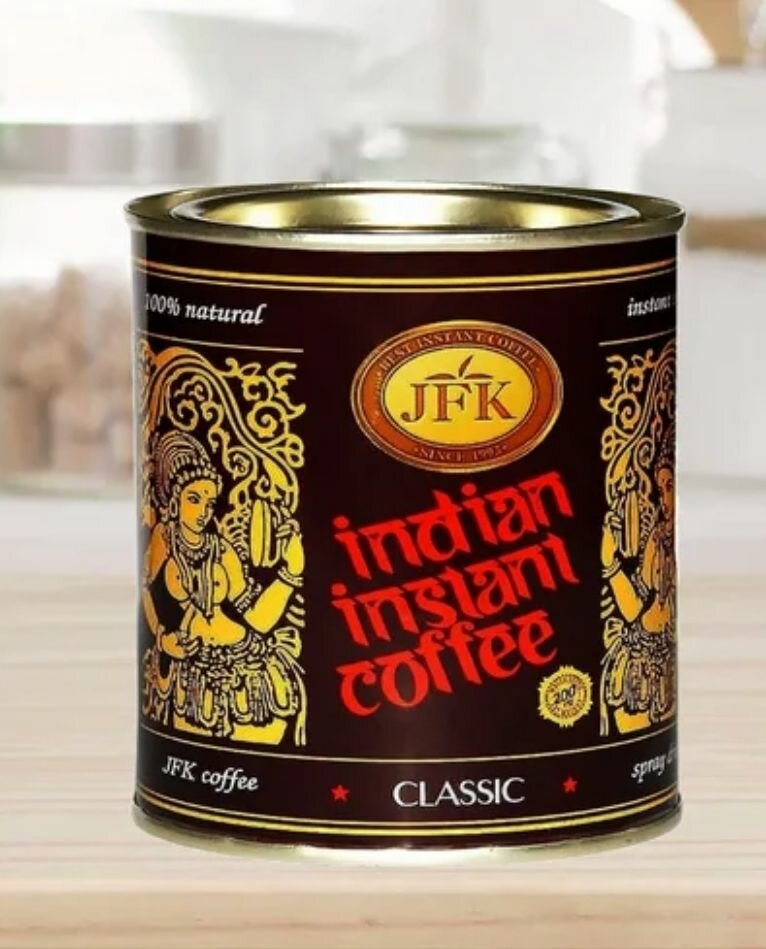 Индийский растворимый кофе в банке "Классик" /Classic JFK. 200гр. Индия
